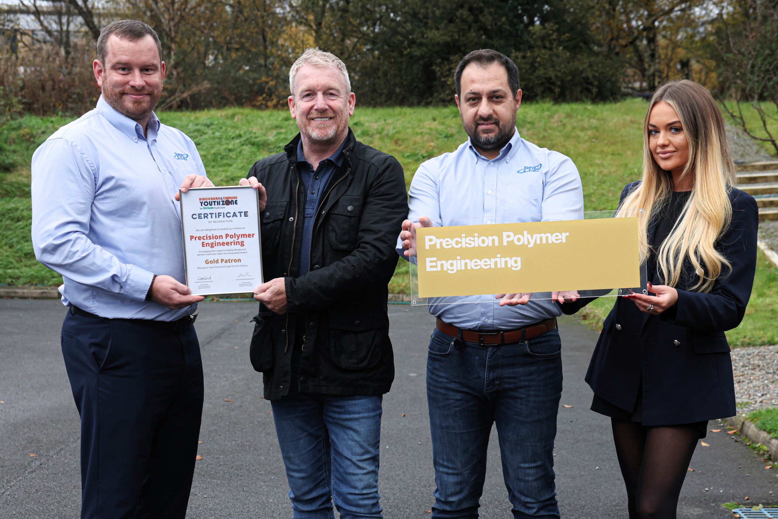 PPE becomes Gold Patron of Blackburn & Darwen Youth Zone - Precision Polymer Engineering